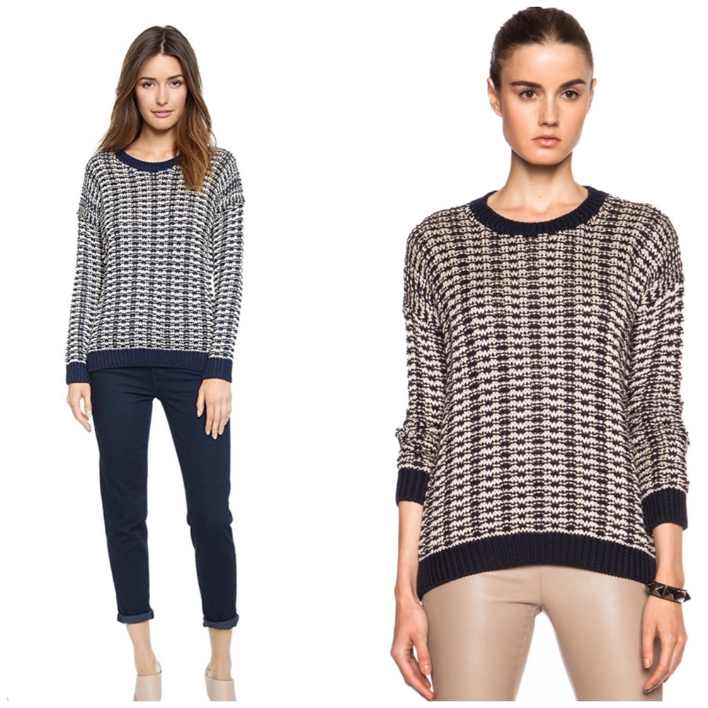 Vince Mercerized Chunky Thick Knit Sweater - Gem